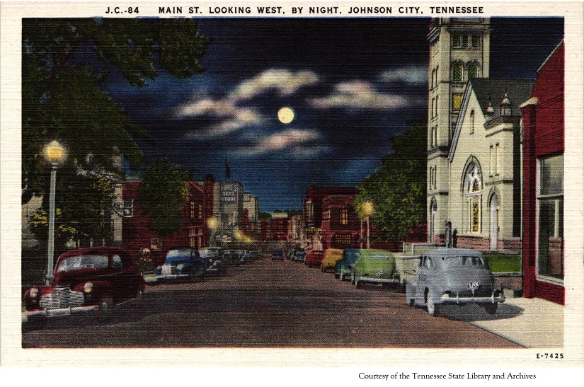 Main Street looking west, Johnson City, Tennessee, undated – Washington ...